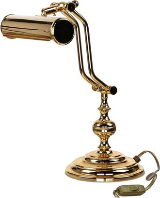 Licht-Erlebnisse Tischlampe 24K Gold aus Messing Premium