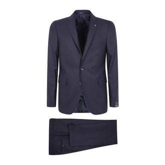 Tagliatore Zweiteiliger Wollanzug - - Suits - Herren - Blau - XL