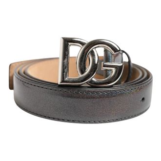 Dolce & Gabbana Ceinture classique &agrave; logo DG - Femme - Accessoires - Multicolore - Taille: ONE Size