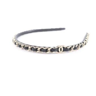 Chanel Pre-owned Leder Haar-Accessoire - - Pre-owned - Damen - Schwarzk - ONE SIZE