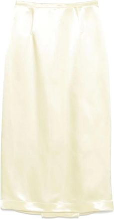 Philosophy di Lorenzo Serafini Femme, Jupes, Jaune, Taille: 36 FR Midi Skirts