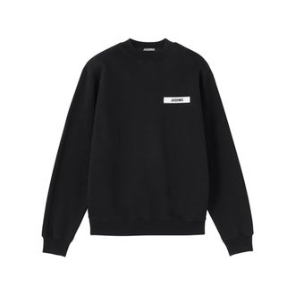 Jacquemus Homme, Sweatshirts et sweats &agrave; capuche, Noir, Taille: L Le SweaT-shirt Gros Grain