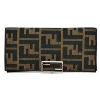 Fendi unisex, Pre-owned, Brun, Taille: ONE Size Portefeuille en toile Pre-owned