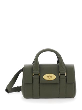 Mulberry Pebbled Calf Leather Top Handle Bag - Green
