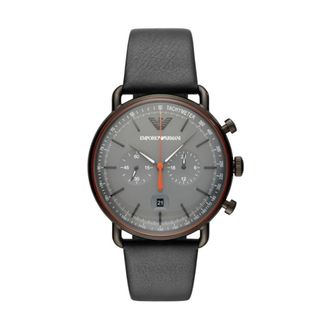 Emporio Armani Aviator-Uhr - - Accessories - Herren - Grau - ONE SIZE
