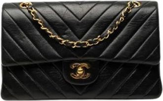 Chanel Sac bandouli&egrave;re vintage double rabat Pre-owned - Femme - Pre-owned - Noir - Taille: ONE Size