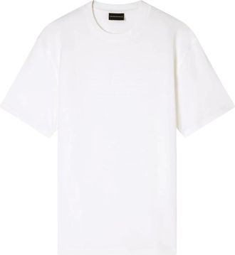 Emporio Armani Homme, Tops, Blanc, Taille: XL Short Sleeve T-Chemises