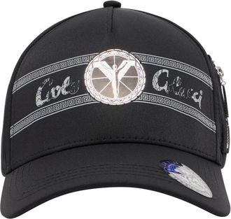 Carlo Colucci unisex, Accessoires, Noir, Taille: ONE Size Basecap avec Logo M&eacute;tal Imprim&eacute;