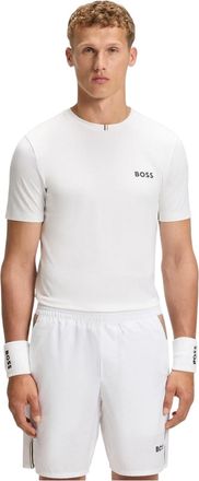 HUGO BOSS Toc T-Shirt f&uuml;r Herren, Piqu&eacute;, Schmal (Wei&szlig;)