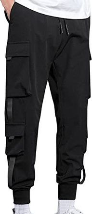 Generic Pantalon cargo stretch pour homme - Pantalon de randonn&eacute;e pour homme - Long et respirant - Couleur unie - Avec plusieurs poches - Pantalon dext&eacute;rieur 
