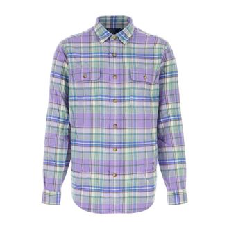 Polo Ralph Lauren Homme, Chemises, Multicolore, Taille: L Chemise en flanelle brod&eacute;e