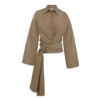 Cortana Edith Shirt - - Blouses & Shirts - Damen - Braun - S