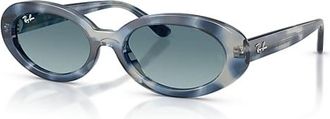 Ray-Ban Rb2223 Sonnenbrillen Opal Blue Havana Fassung Blau Glas 54-19