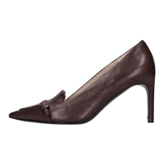 Del Carlo D&eacute;collet&eacute; aus Leder - - Shoes - Damen - Braun - 39 EU