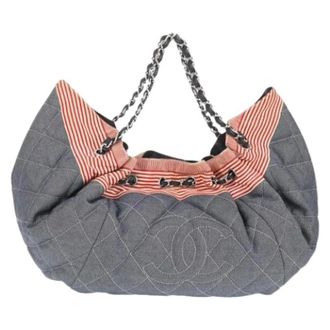 Chanel Pre-owned Canvas Bucket Bag - - Pre-owned - Damen - Blau - ONE SIZE