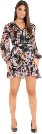 Guess Femme, Robes, Multicolore, Taille: 42 FR Abito Fantasia Fiori
