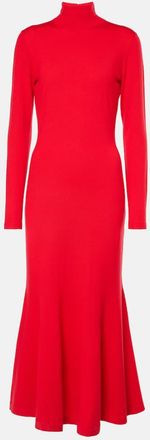 Carolina Herrera Midikleid aus Wolle