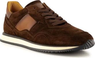 Rosso E Nero Herren Schuhe braun Veloursleder