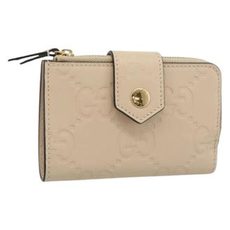 Gucci Portefeuille Pre-owned en toile GG - Femme - Pre-owned - Beige - Taille: ONE Size