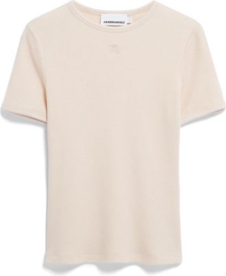 Armedangels Damen T-Shirt aus Bio-Baumwolle WALINAA GMT WASH Slim Fit Pale Peach
