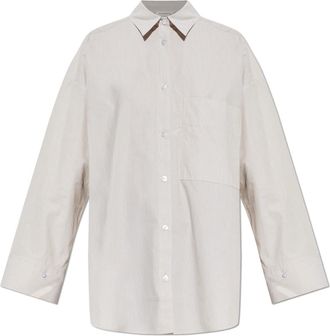 By Malene Birger Femme, Blouses et Chemises, Gris, Taille: 42 FR Derris Shirt