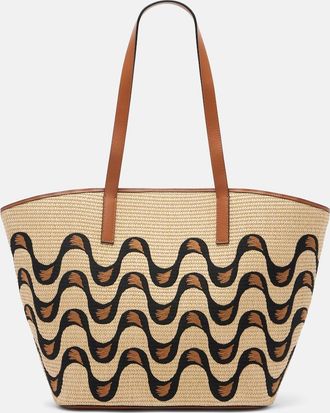 Farm Rio Tote Bag Basket Large mit Leder