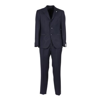 Luigi Bianchi Mantova Einreiher-Anzug - - Suits - Herren - Blau - L
