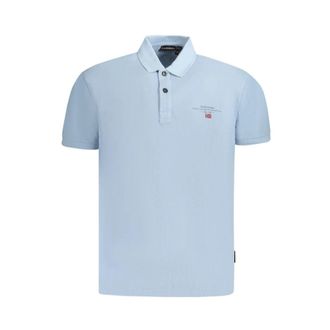Napapijri Hellblaues Poloshirt - - Tops - Herren - Blau - S