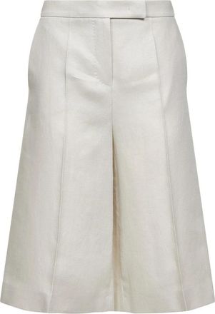 Max Mara Femme, Shorts, Beige, Taille: 38 FR Mxmkaki Long Shorts