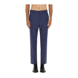 HUGO BOSS Wollmischung- schmale Passform - - Trousers - Herren - Blau - L
