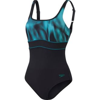 Speedo Damen Badeanzug SPDSCU C ECLIPSE PT 1PC AF BLACK/GREEN