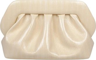 Themoir&egrave; Femme, Sacs, Beige, Taille: ONE Size Sac &agrave; main en similicuir &agrave; rayures