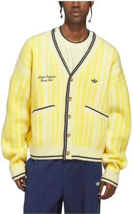 adidas Homme, Sport, Jaune, Taille: XL Cheviot Knit Cardigan