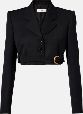Chlo&eacute; Chlo&eacute; Cropped-Blazer aus Schurwolle