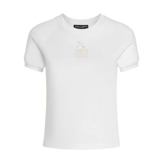 Dolce & Gabbana Femme, Tops, Blanc, Taille: 40 FR Dolce & Gabbana T-shirts et polos Blanc