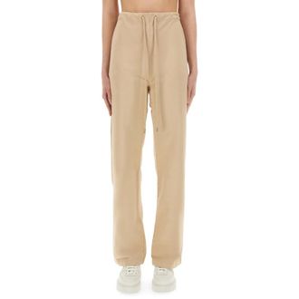 Moschino Baumwoll-Jogginghose - - Trousers - Damen - Beige - L