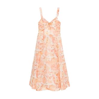 Zimmermann Femme, Robes, Multicolore, Taille: 40 FR Rebellion Drape Midi Dress