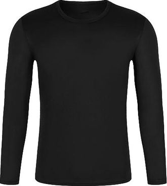 Generic T-shirt fonctionnel pour homme - S&eacute;chage rapide - Manches longues - Respirant - T-shirt de course - Fitness - T-shirt &agrave; manches longues - Couleur unie