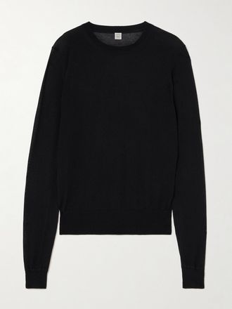 Toteme Pull En Soie Mélangée - Noir