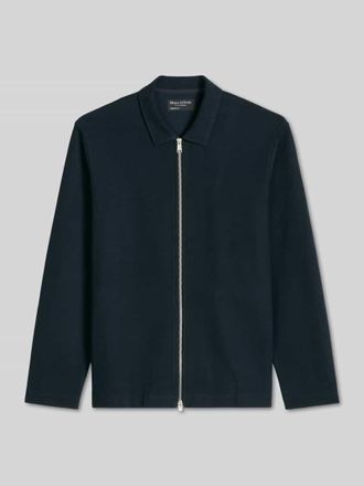 Marc O'Polo Regular Fit Sweatjacke aus reiner Baumwolle mit Zweiwege-Rei&szlig;verschluss