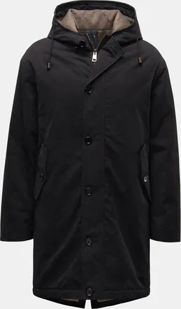04651/ Herren - Parka Waxed Cotton dark navy