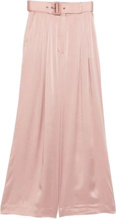Zimmermann Femme, Pantalons, Rose, Taille: 40 FR Silk Tuck Pant