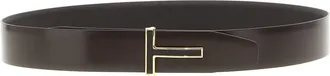 Tom Ford Reversible Leather Belt - Black