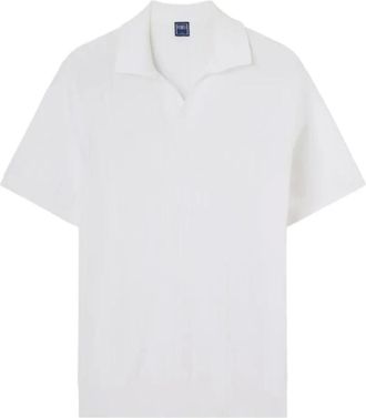 Fedeli Homme, Tops, Blanc, Taille: XL Polo &agrave; Manches Courtes Matheus