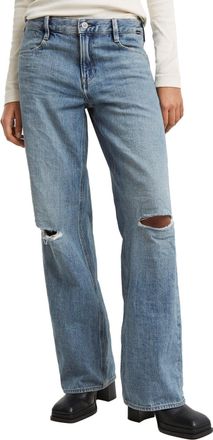 G-Star Damen Judee Low Waist Loose Jeans Blau (Antique Faded Ripped Fjord D22889-D776-G920) 27W / 30L