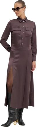 Pinko Pinko - Robe midi - Femme - Robes - Brun - Taille: 36 FR