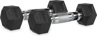 VirtuFit Hexa Kurzhantel Dumbbell Set - 2 x 1 kg