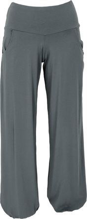 Guru Shop Yogahose aus Bio-Baumwolle, Pluderhose - Dunkelgrau, Damen, Size:XL