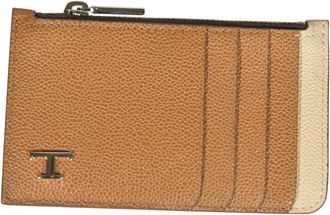 Tod's Homme, Accessoires, Brun, Taille: ONE Size Porte-cartes en cuir