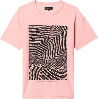 Purple t-shirt OP-Art - Rose